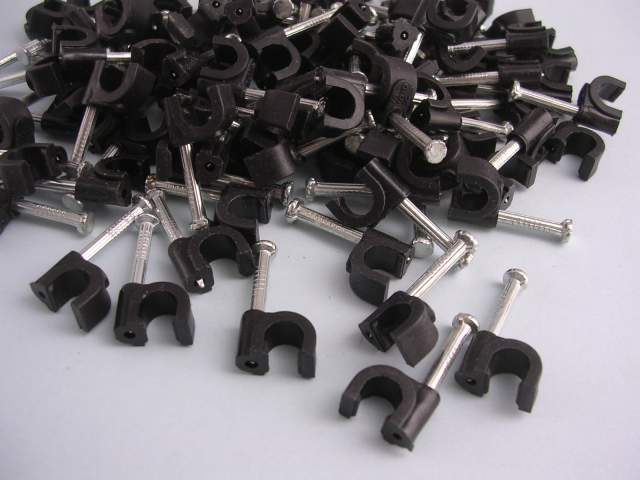 Cable Clips 6MM for RG59 & RG6 Cable per 200